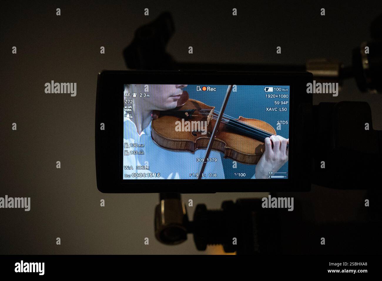 New York, USA. 03rd Feb, 2025. Crafted in 1714 by Antonio Stradivari ...