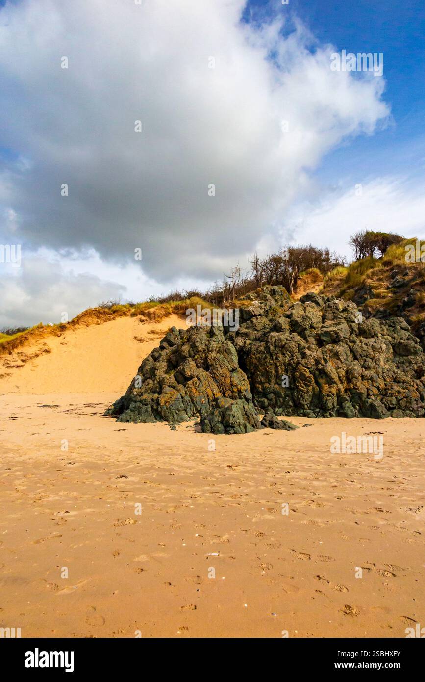 Traeth Penrhos a beach near Newborough National Nature Reserve on the ...