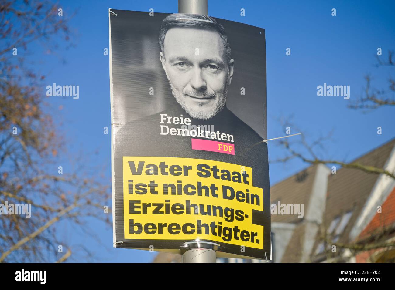 Christian Lindner, Freie Demokratische Partei FDP, Wahlplakat zur ...