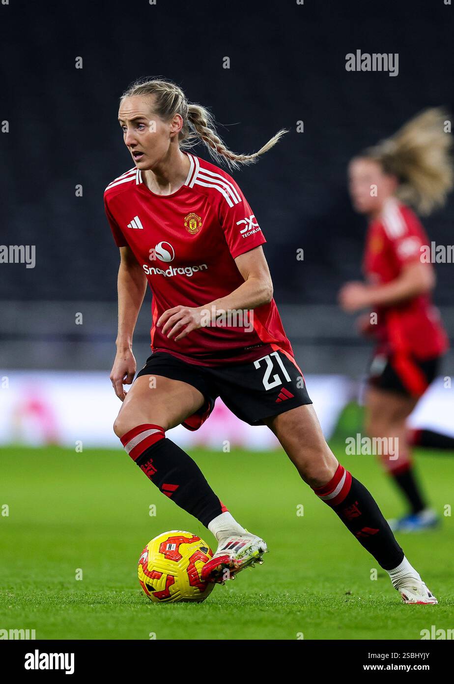 Manchester United's Millie Turner in action during the Barclays Women's ...