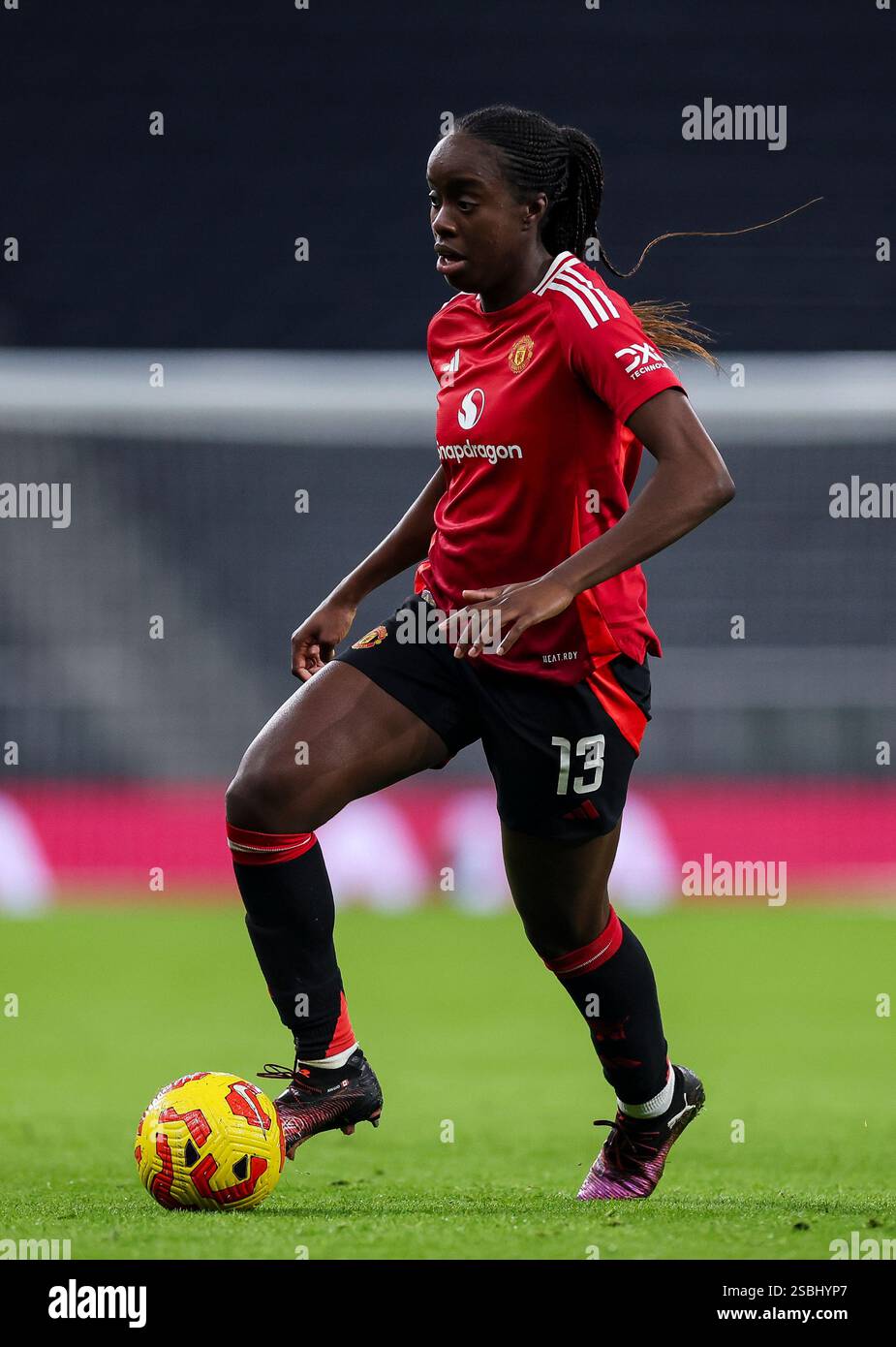 Manchester United's Simi Awujo in action during the Barclays Women's ...