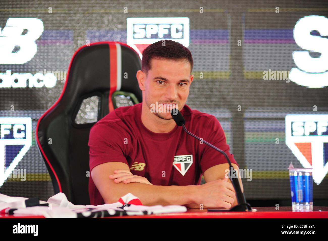 Cedric during his presentation as new signing at Sao Paulo FC (Victor ...