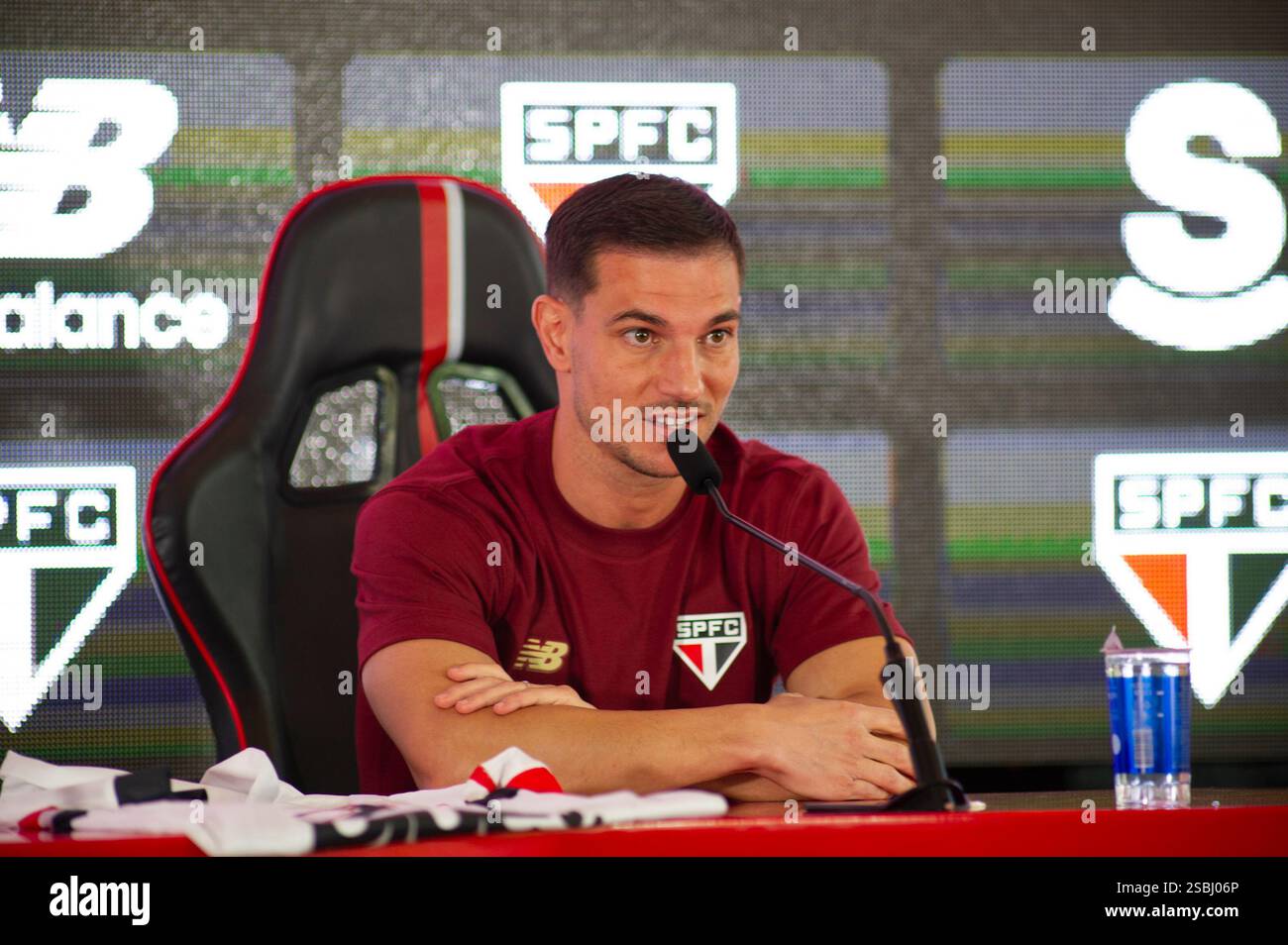 Cedric during his presentation as new signing at Sao Paulo FC (Victor ...