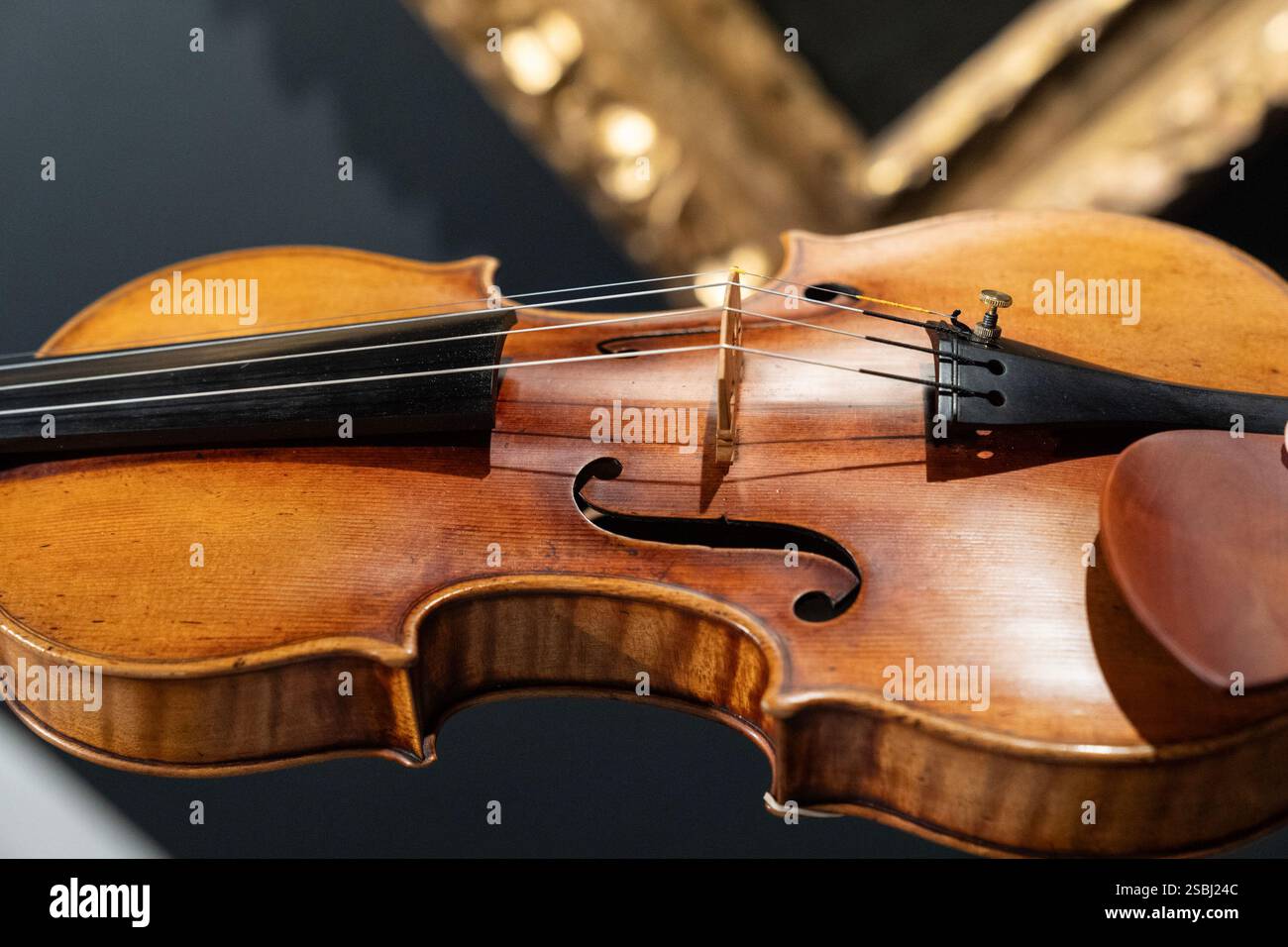 New York, USA. 03rd Feb, 2025. Crafted in 1714 by Antonio Stradivari ...