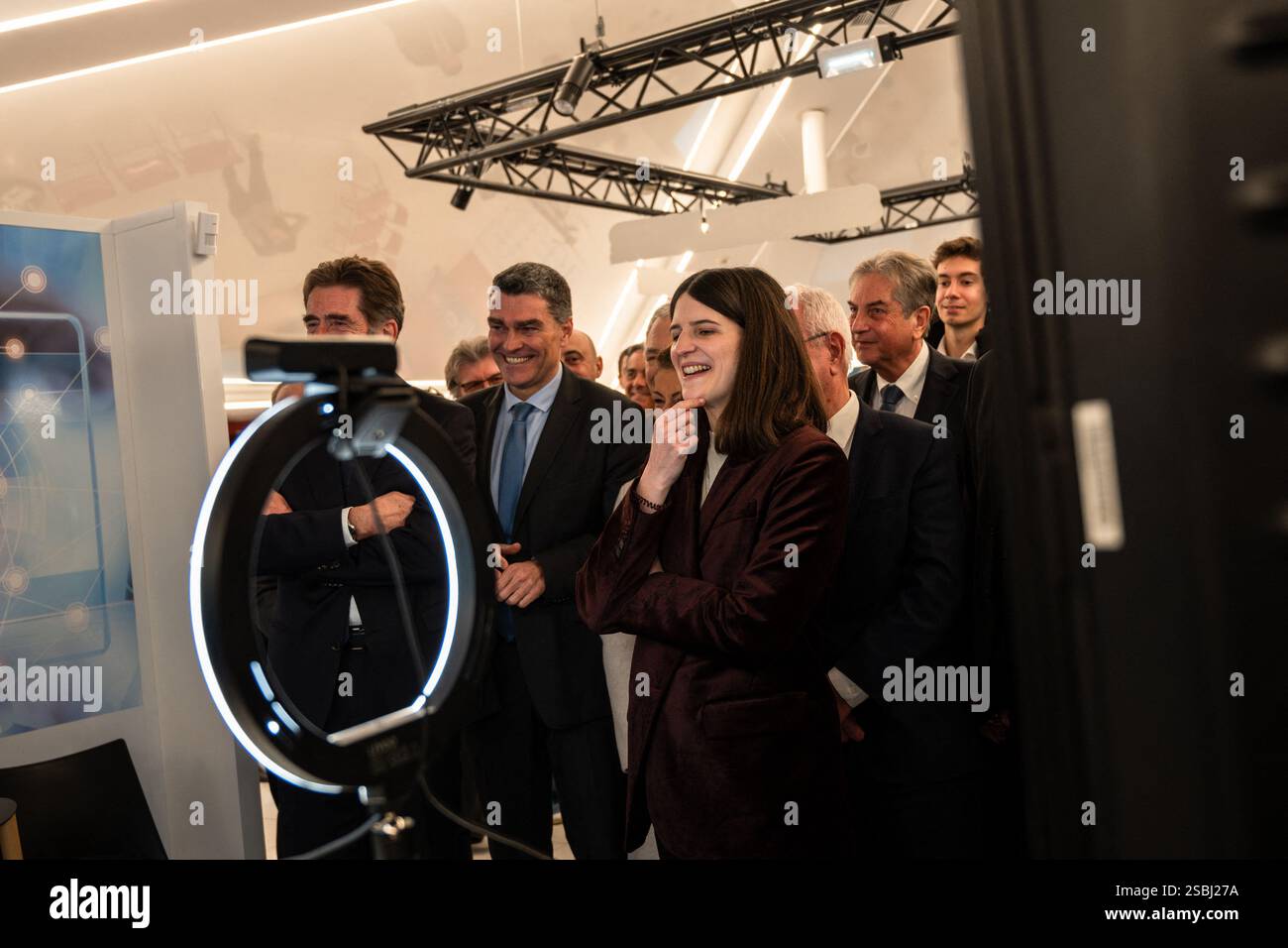 Biot, France. 03rd Feb, 2025. clara Chappaz, French Minister for ...