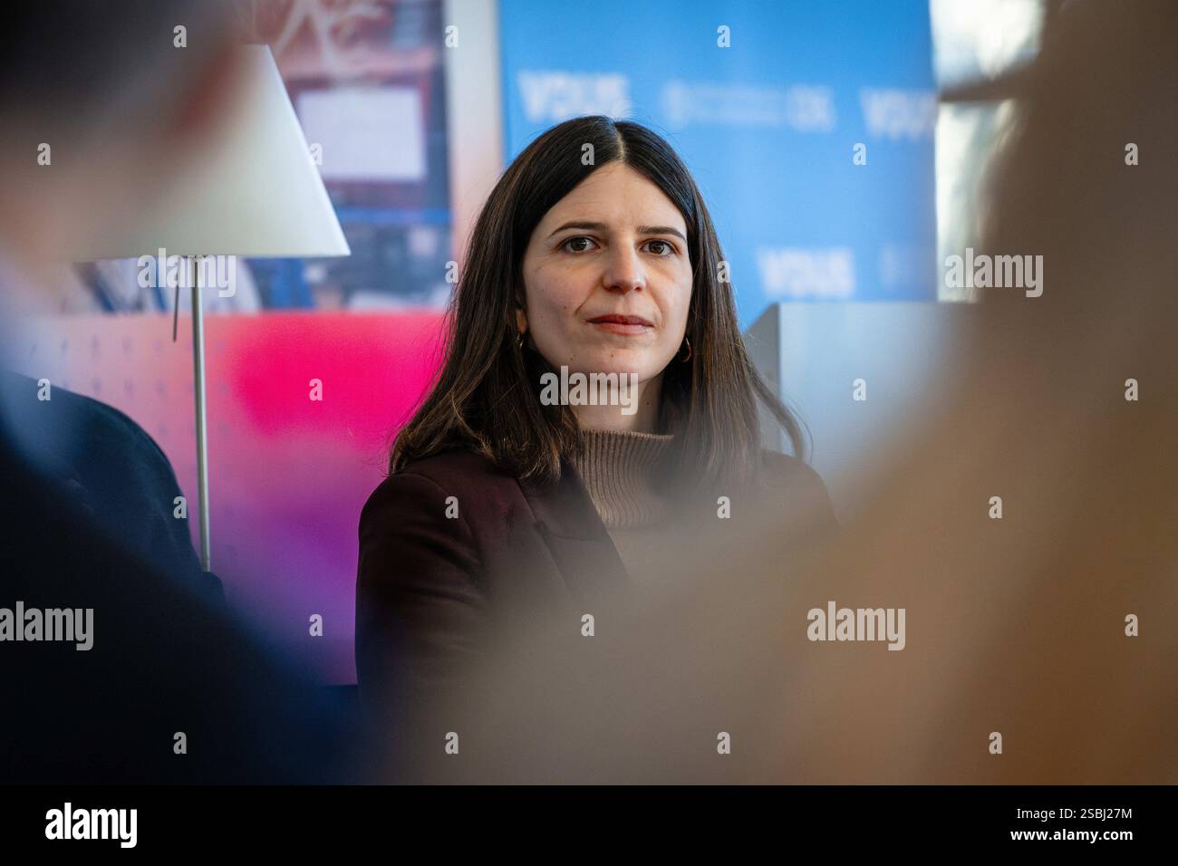 Biot, France. 03rd Feb, 2025. clara Chappaz, French Minister for ...