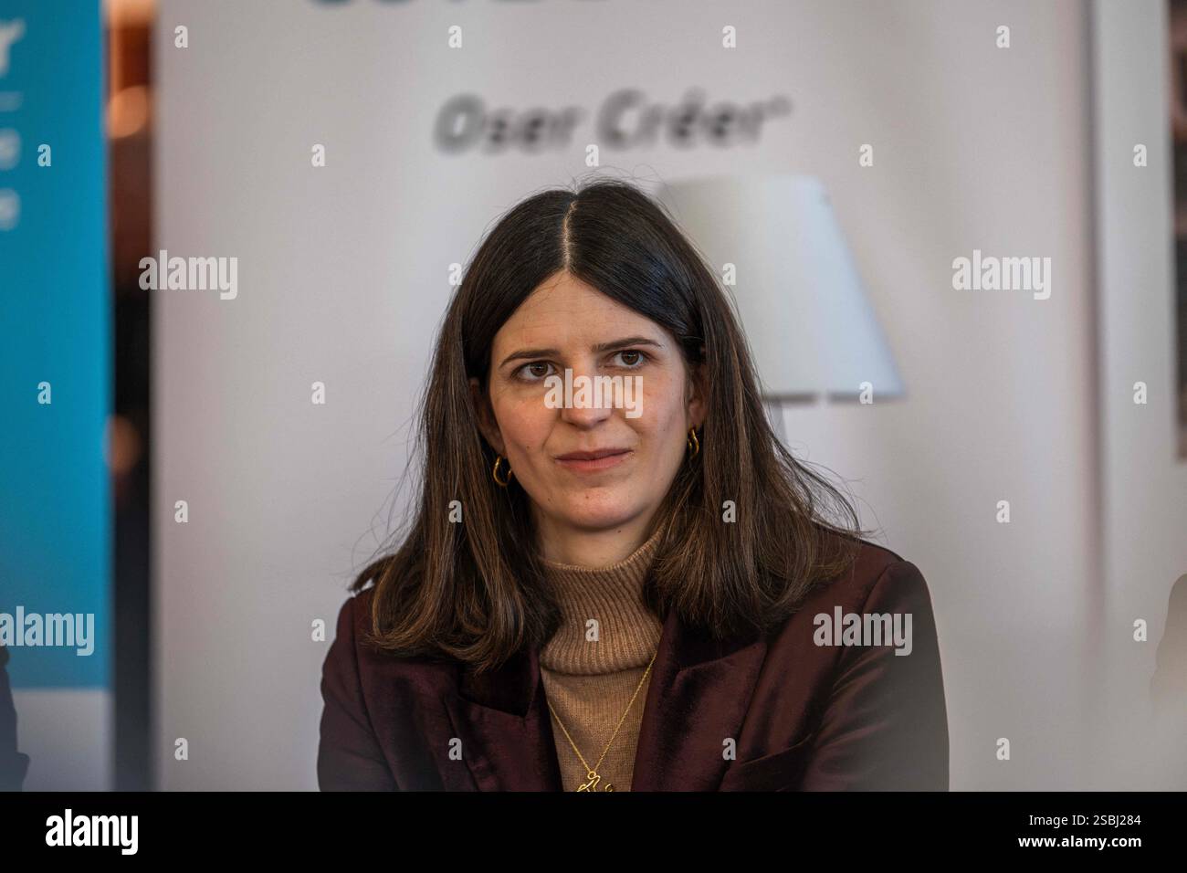Biot, France. 03rd Feb, 2025. clara Chappaz, French Minister for ...