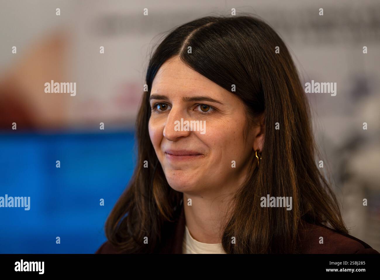Biot, France. 03rd Feb, 2025. Clara Chappaz, French Minister for ...