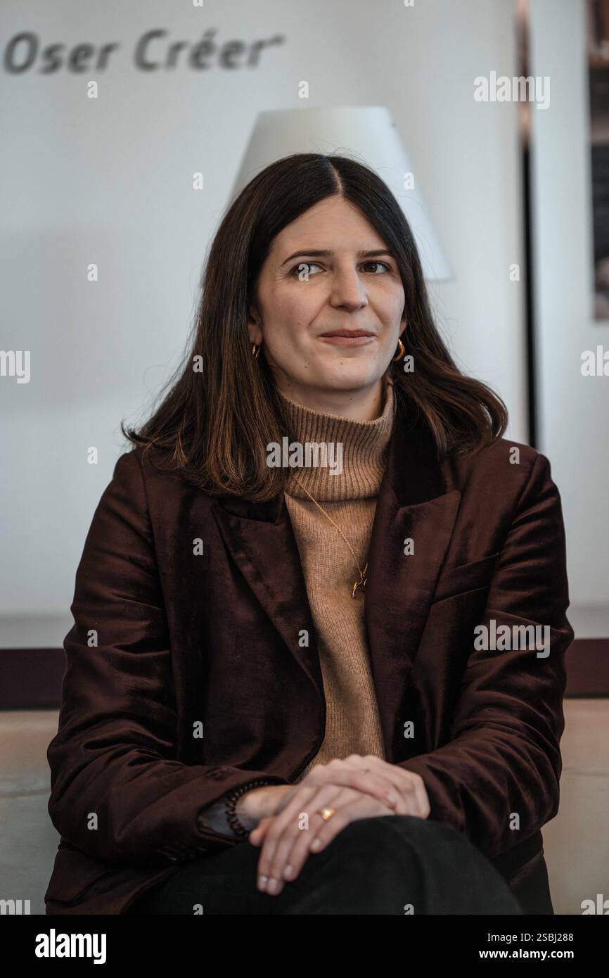 Biot, France. 03rd Feb, 2025. clara Chappaz, French Minister for ...