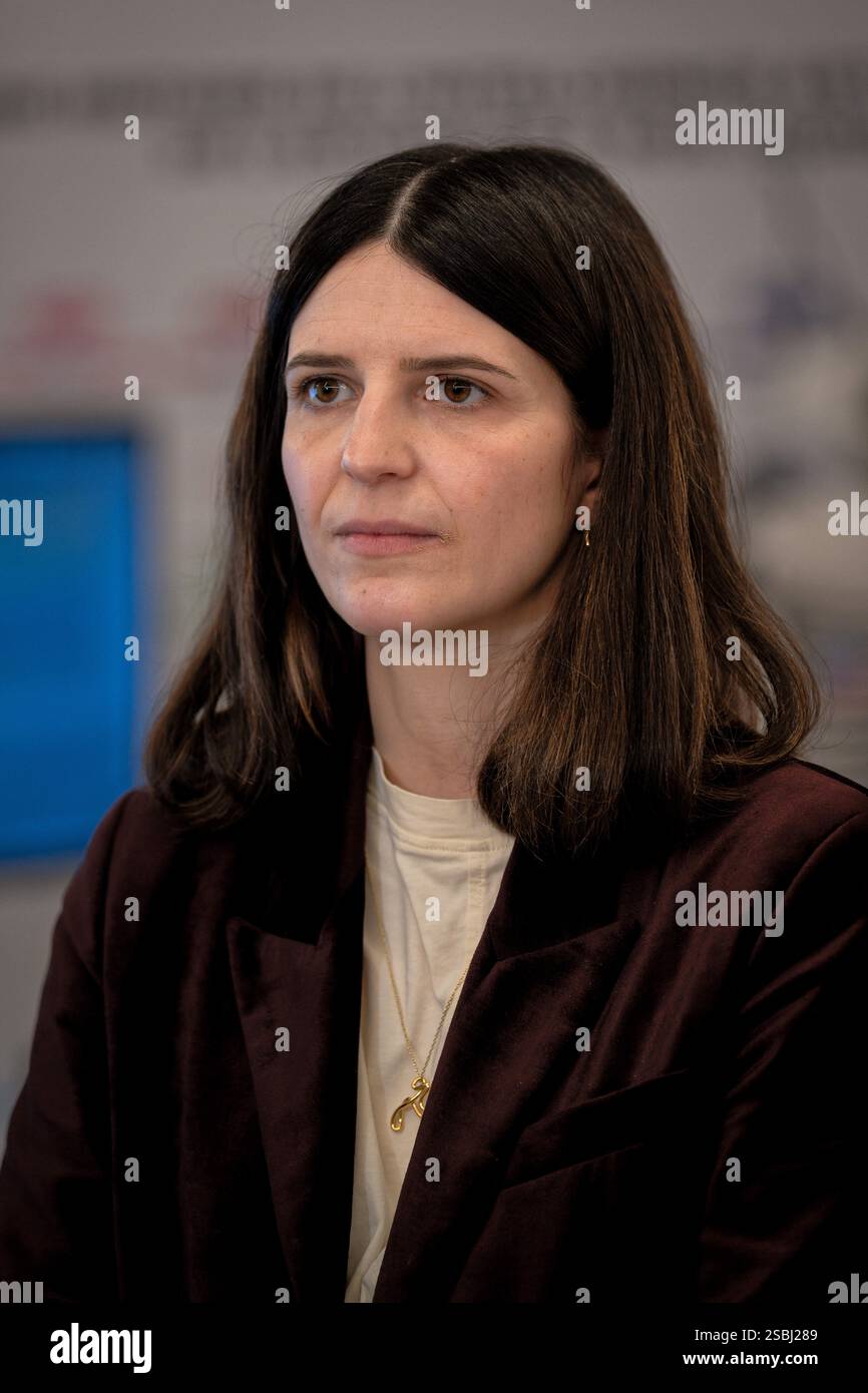Biot, France. 03rd Feb, 2025. Clara Chappaz, French Minister for ...
