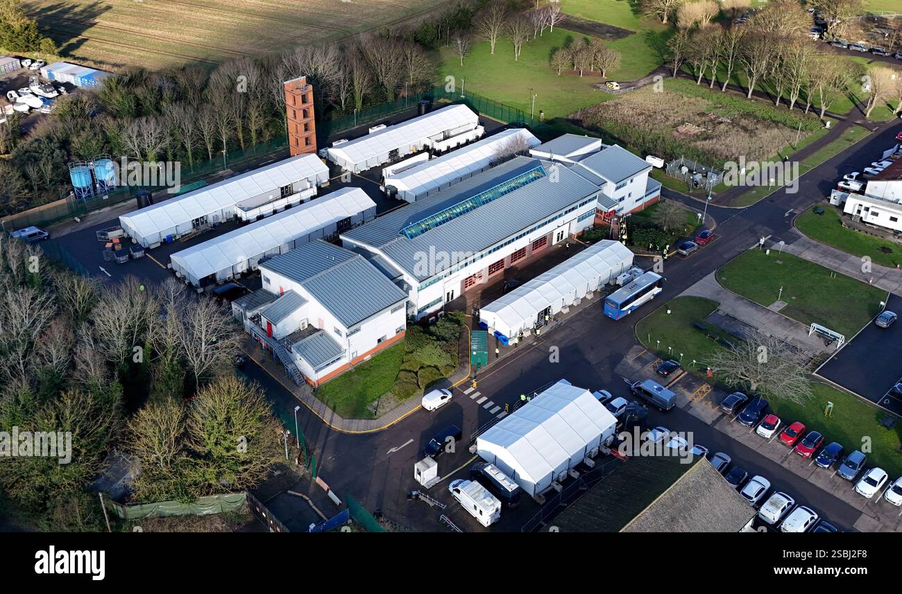 Previously unissued photo dated 16/01/25 of a view of the Manston ...