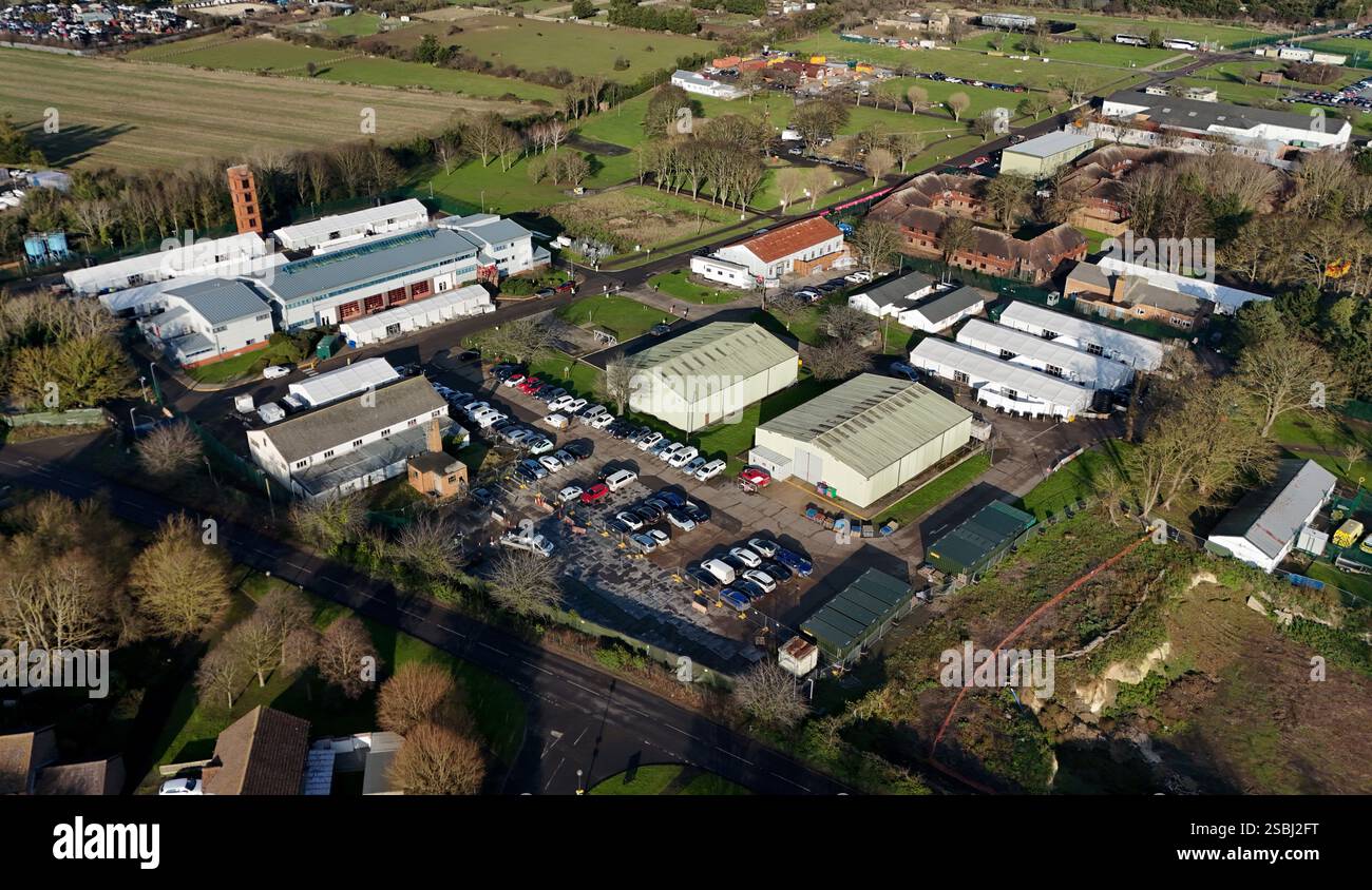 Previously unissued photo dated 16/01/25 of a view of the Manston ...