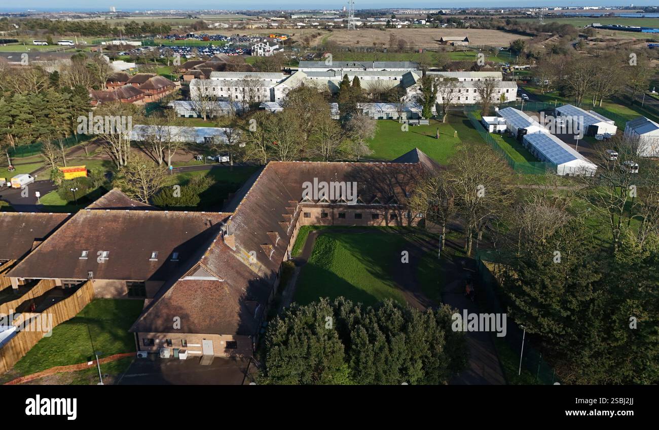 Previously unissued photo dated 16/01/25 of a view of the Manston ...