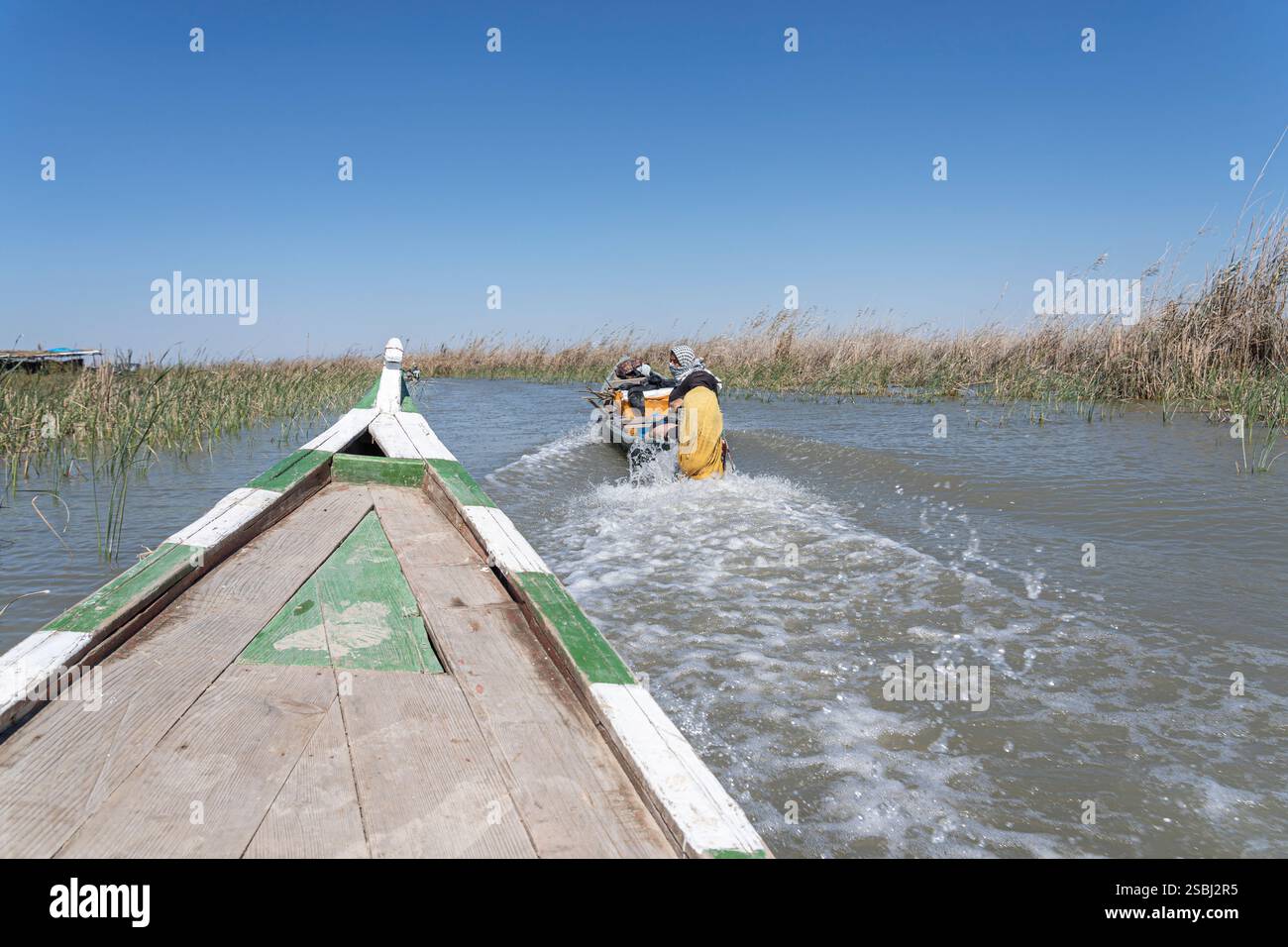 Boat trip in the Mesopotamian / Iraqi Marshes with the so called Marsh ...
