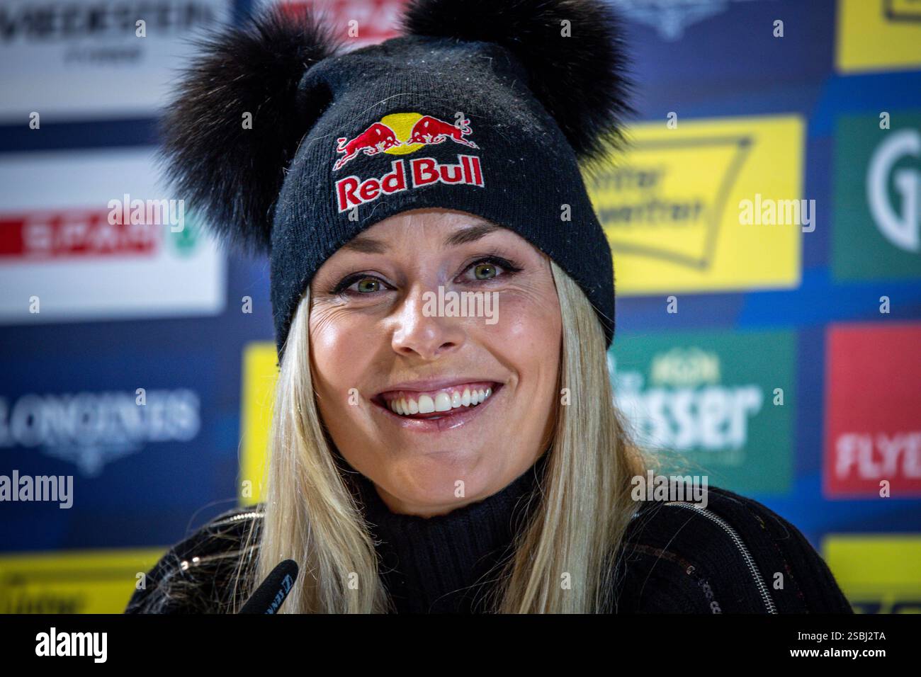 03 February 2025, Austria, Saalbach-Hinterglemm: Lindsey Vonn from the ...