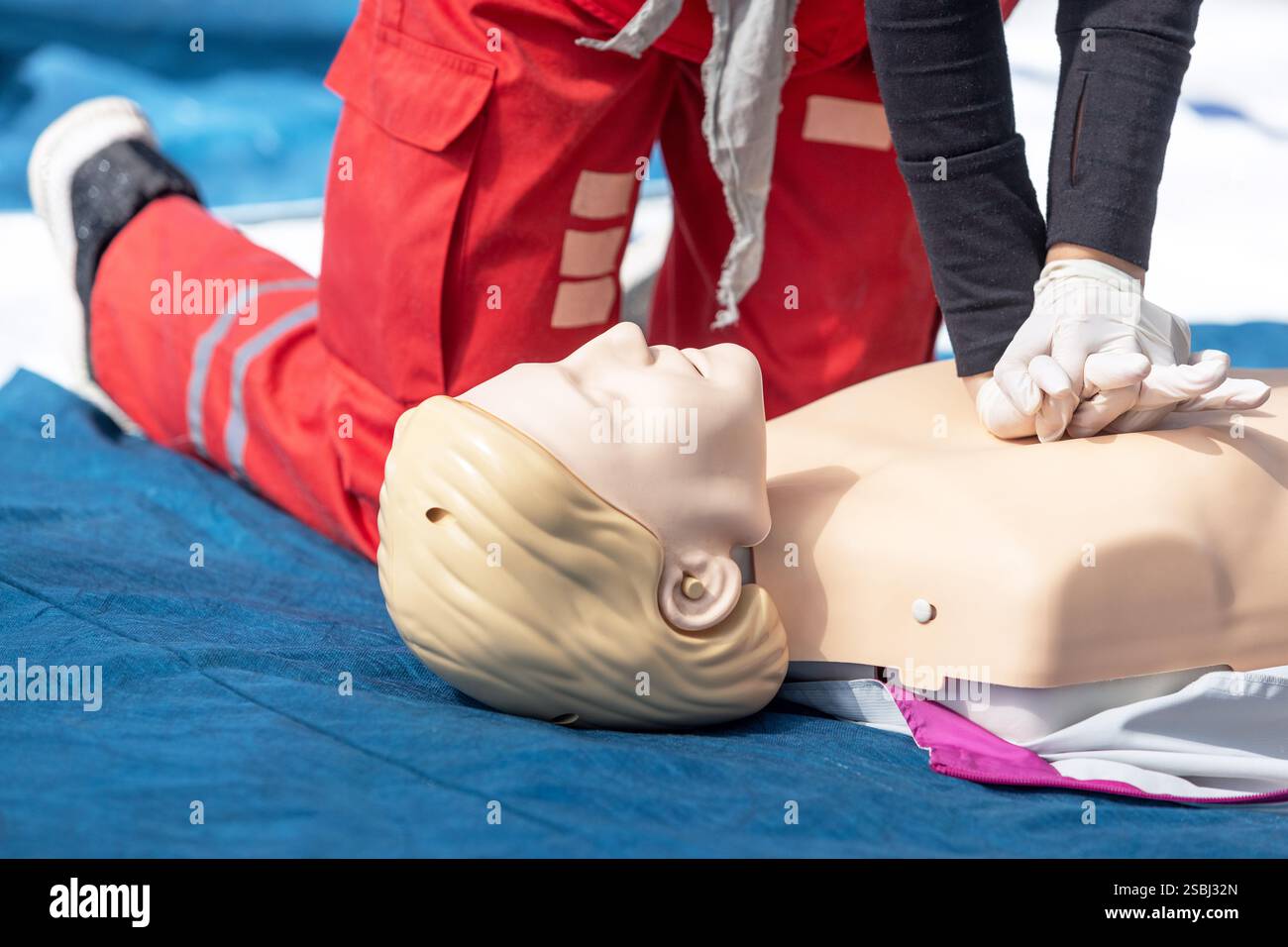 CPR and first aid course Stock Photo - Alamy