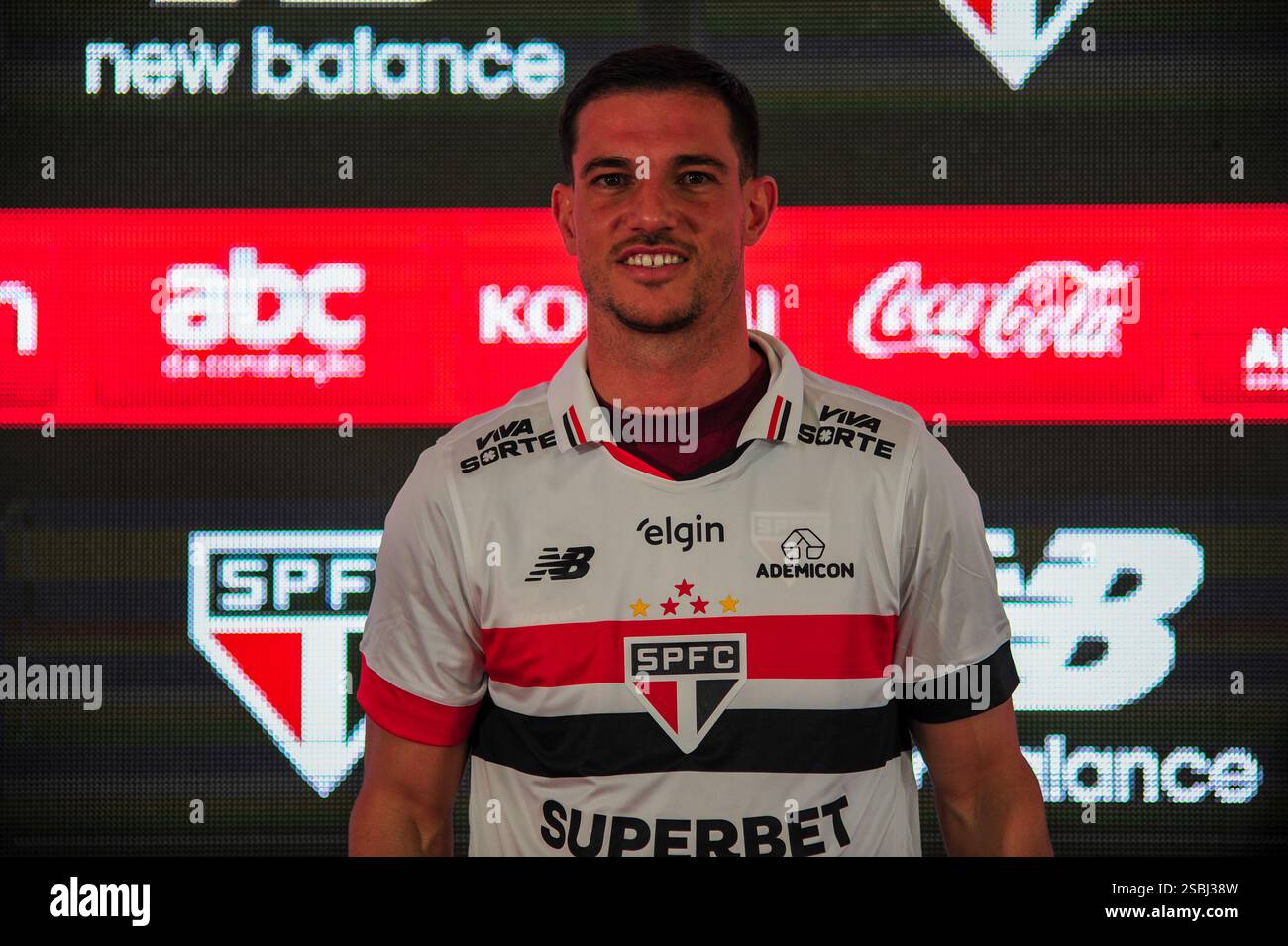Cedric during his presentation as new signing at Sao Paulo FC (Victor ...