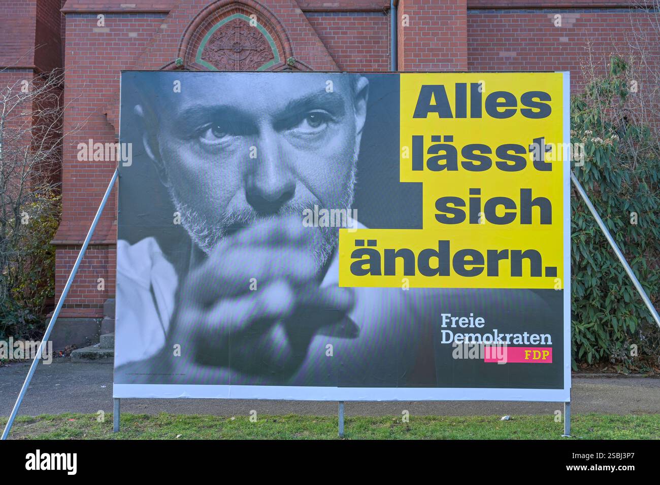 Christian Lindner, Freie Demokratische Partei FDP, Wahlplakat zur ...