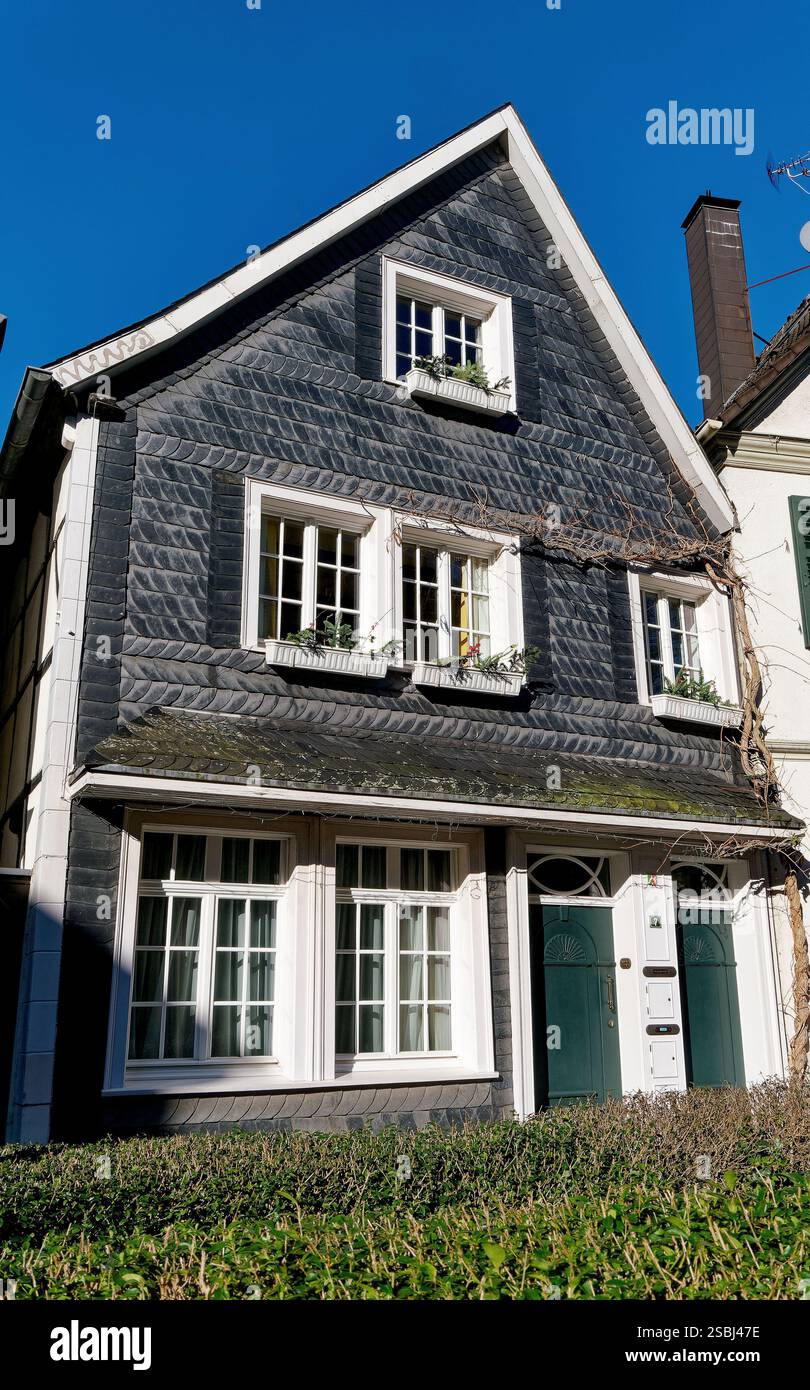 Half-timbered house in Essen-Kettwig, Germany, listed building, built ...