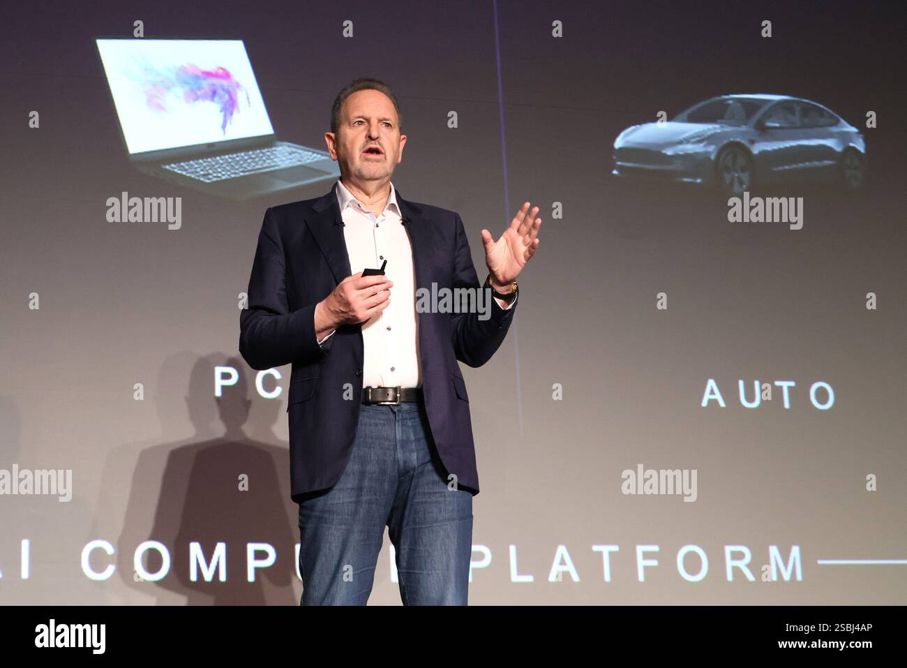 Tokyo, Japan. 3rd Feb, 2025. Softbank Group's chip maker Arm CEO Rene ...