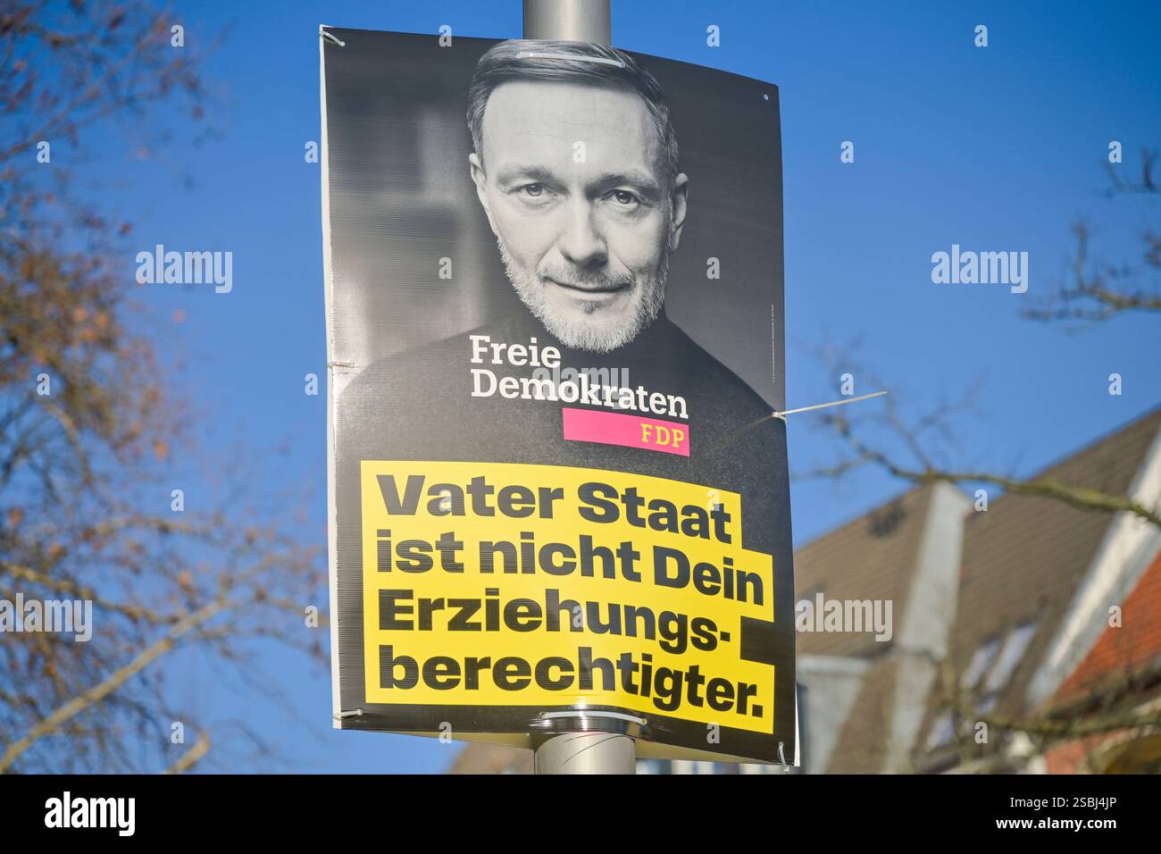 Christian Lindner, Freie Demokratische Partei FDP, Wahlplakat zur ...