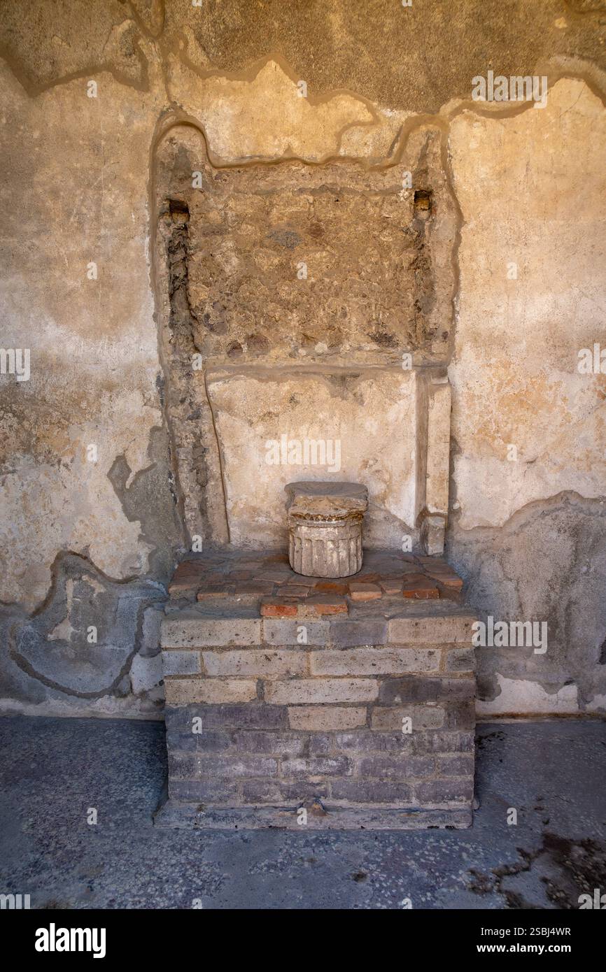Household shrine in the House of the Geometric Mosaics, Building VIII.2 ...
