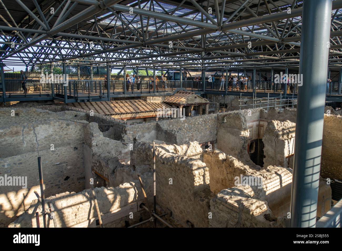 Archeologists work to restore and stabilize the ancient Roman ruins of ...