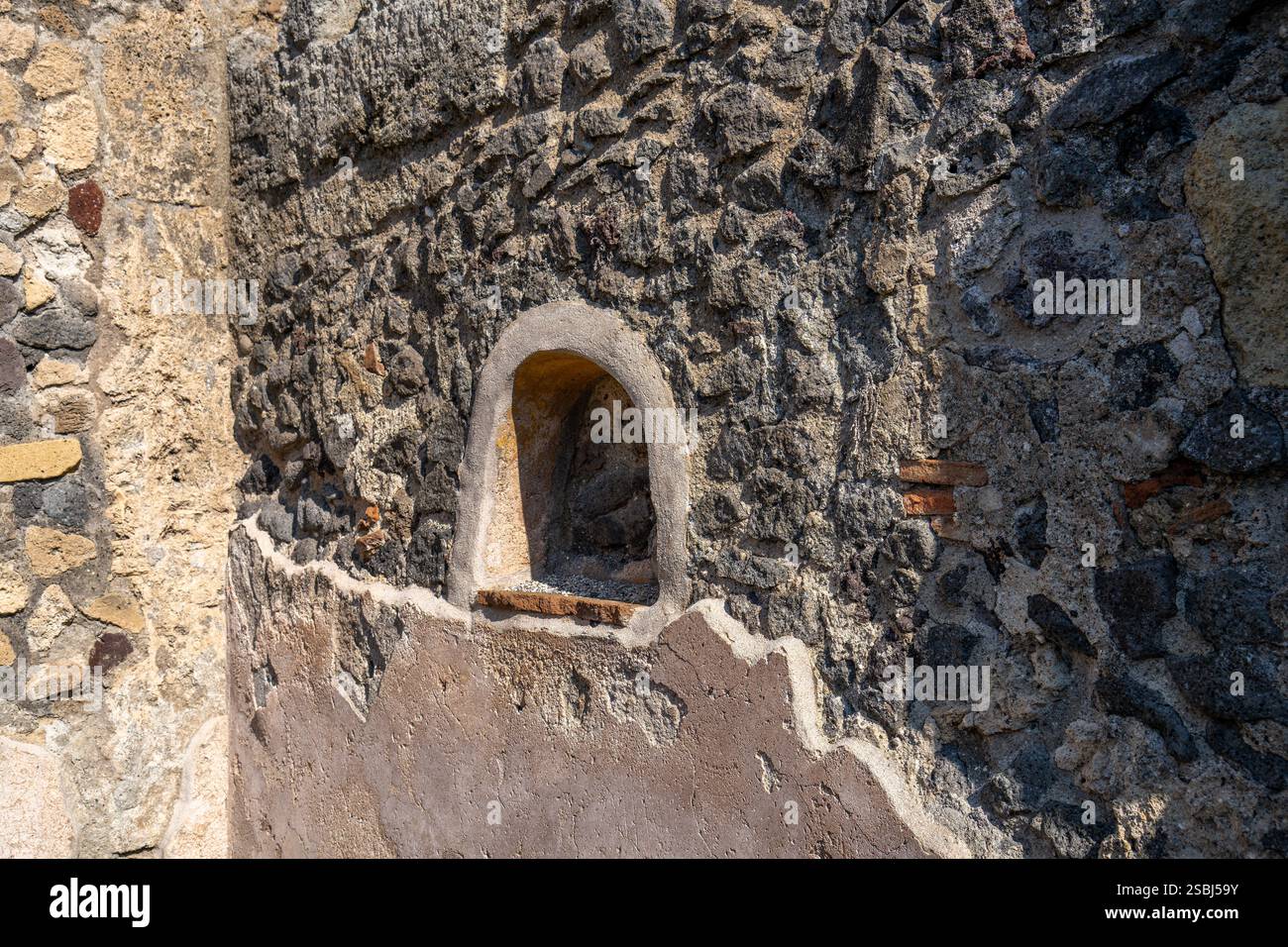 A niche in a wall of the House of the Sailor, Building VII.15.2, in the ...