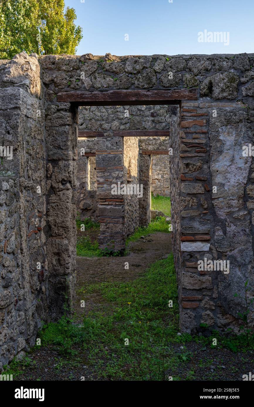 Looking through the doorways of Building II.1.2, the Domus of Aemilii ...