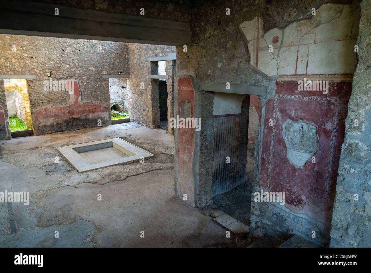 Interior of the House of Julia Felix, Building II.4.3 in the ancient ...