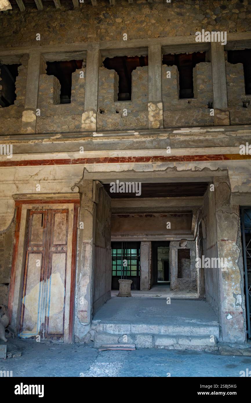 Interior of the House of Julius Polybius, Building IX,13.3, in the ...
