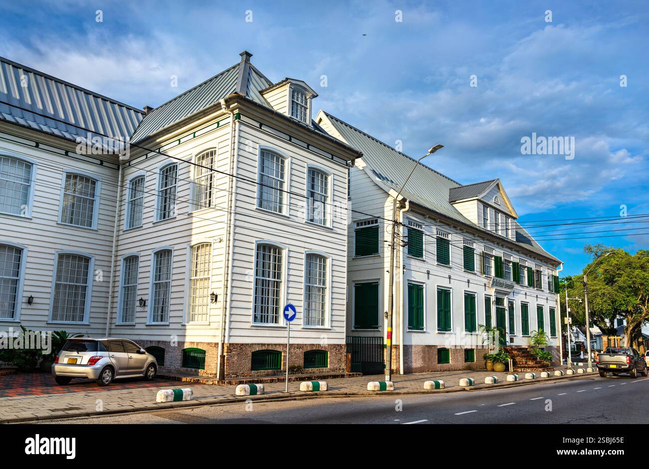 National Assembly in a historic building in Paramaribo, the capital of ...