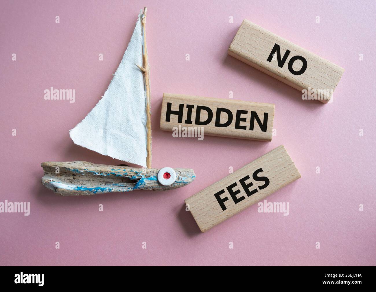 No Hidden Fees symbol. Concept words No Hidden Fees on wooden blocks ...
