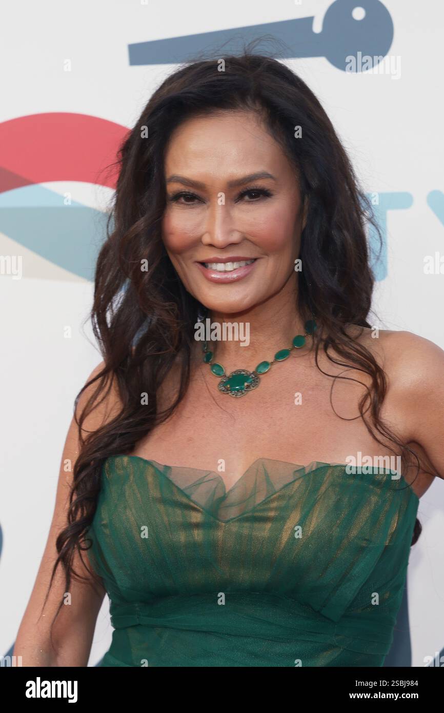 Tia Carrere attends the 6th Annual Jam For Janie GRAMMY Awards Viewing ...