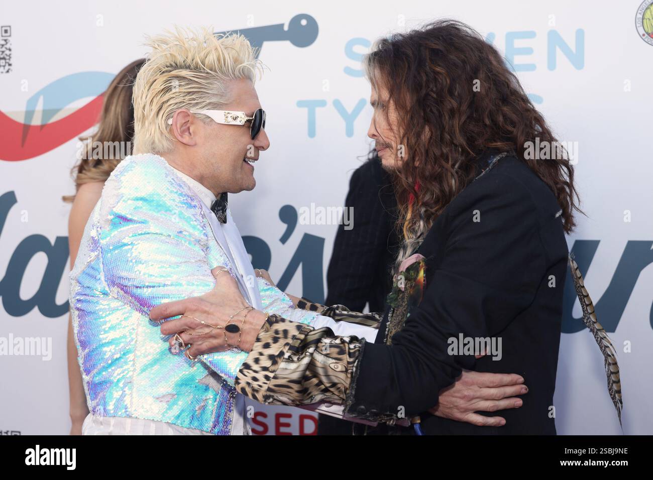 Corey Feldman and Steven Tyler attend the 6th Annual Jam For Janie ...