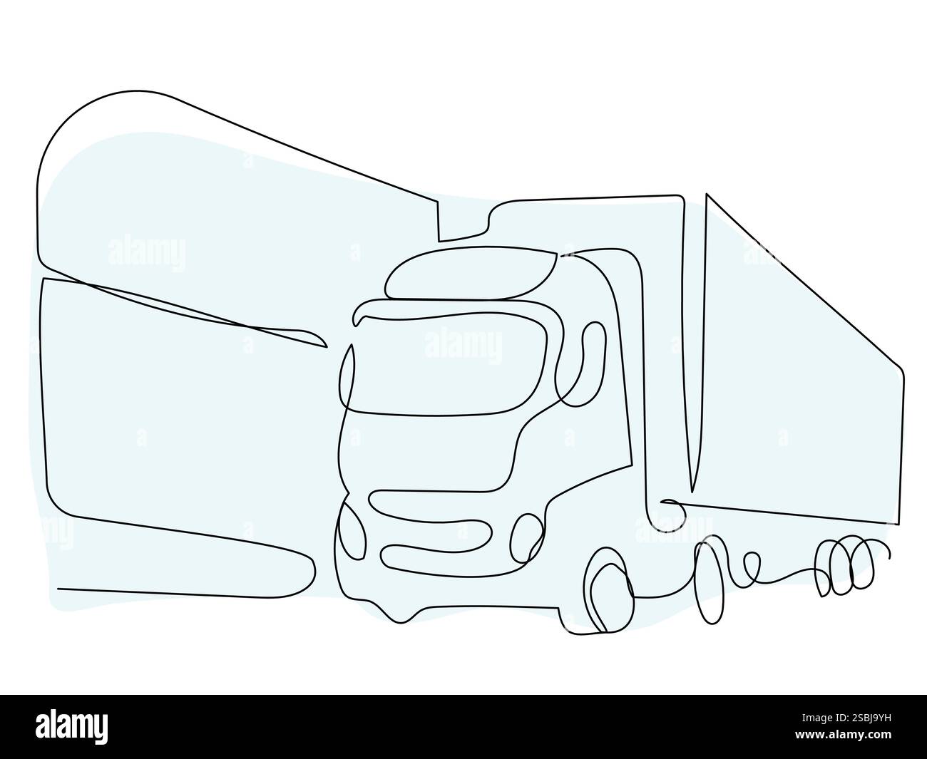 Truck travel trailer parked Cut Out Stock Images & Pictures - Alamy