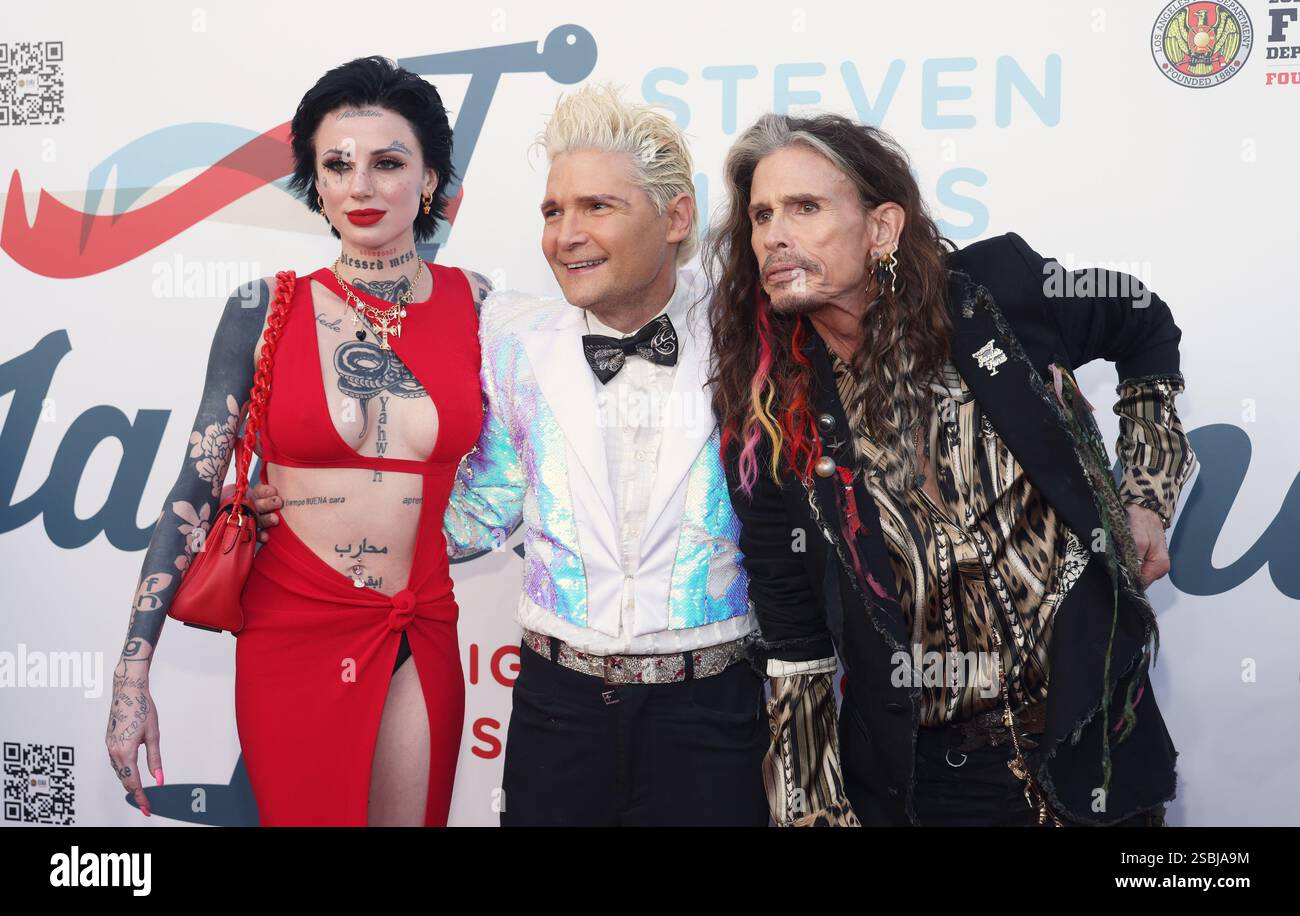 Los Angeles, USA. 03rd Feb, 2025. Adrien Skye, Corey Feldman, and ...