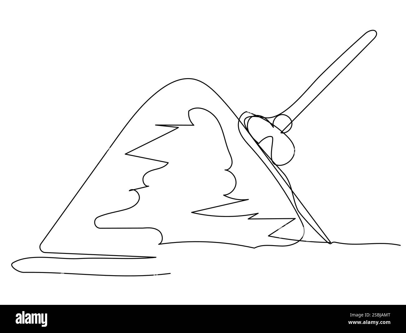 On a heap of earth Stock Vector Images - Alamy