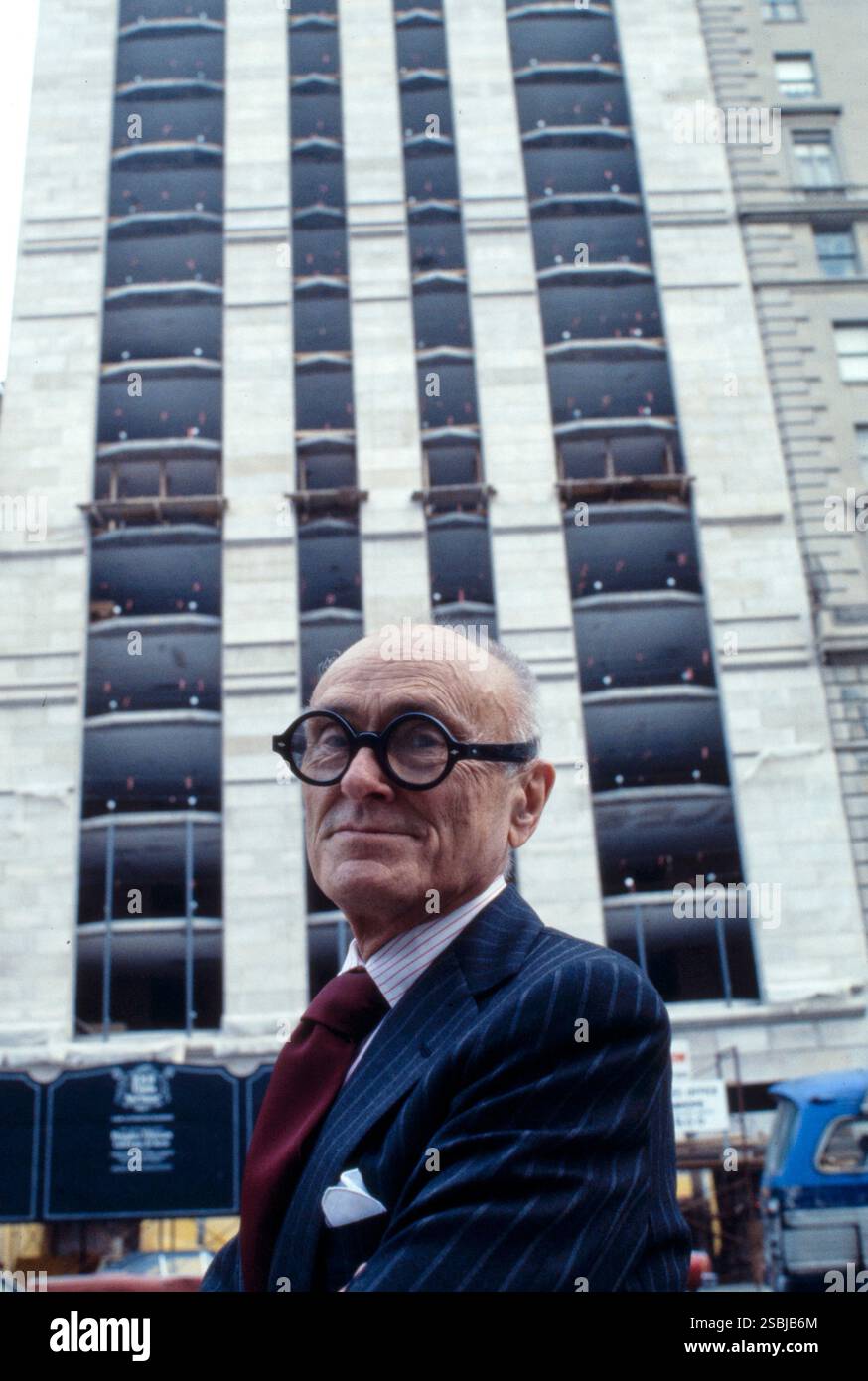 Philip Johnson (1906-2005), American architect, 1977. Photograph by ...