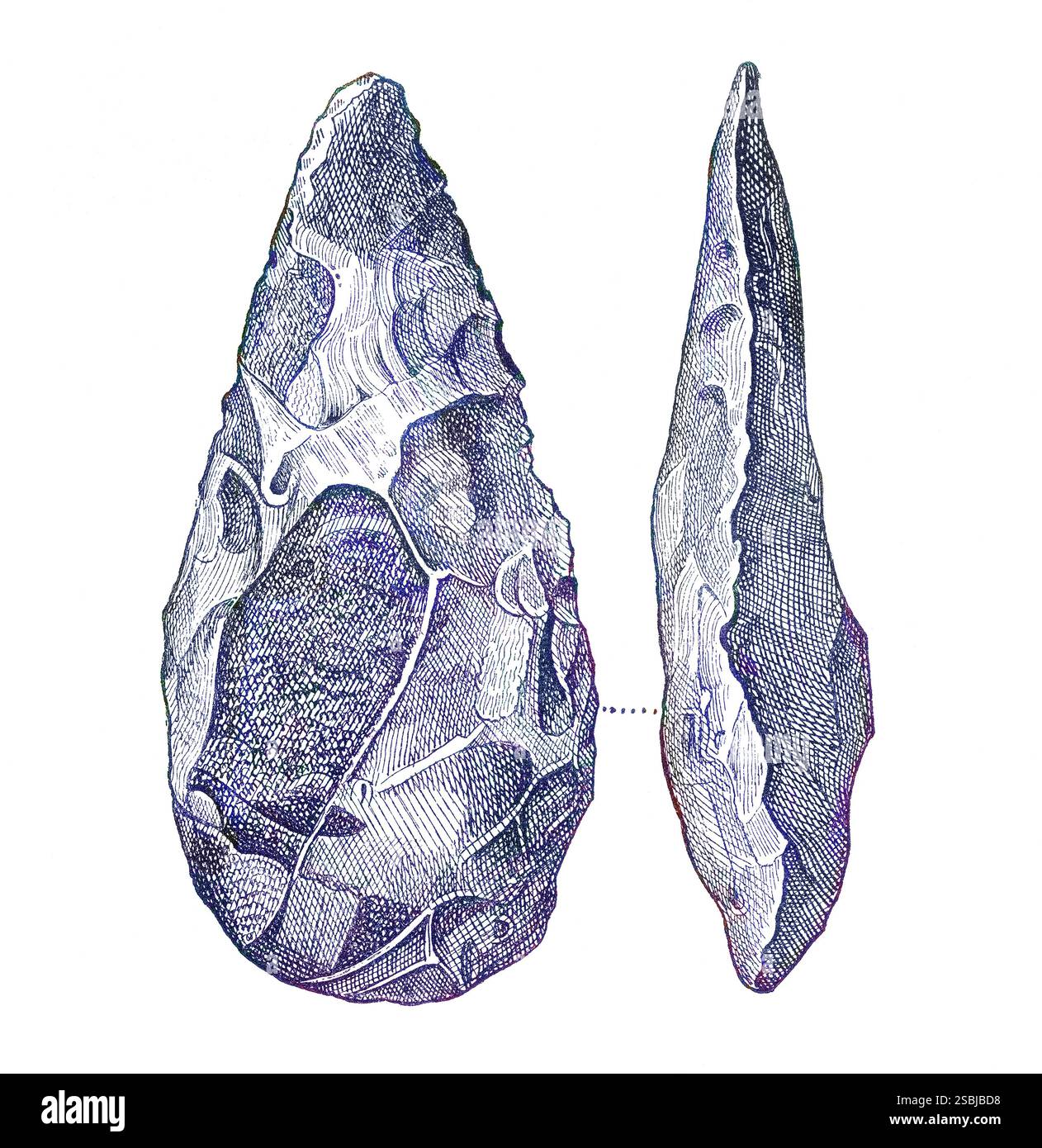 Flint knapping hi-res stock photography and images - Alamy