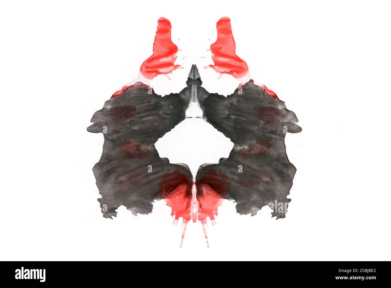 Second card featured in the Rorschach test, a psychological test ...