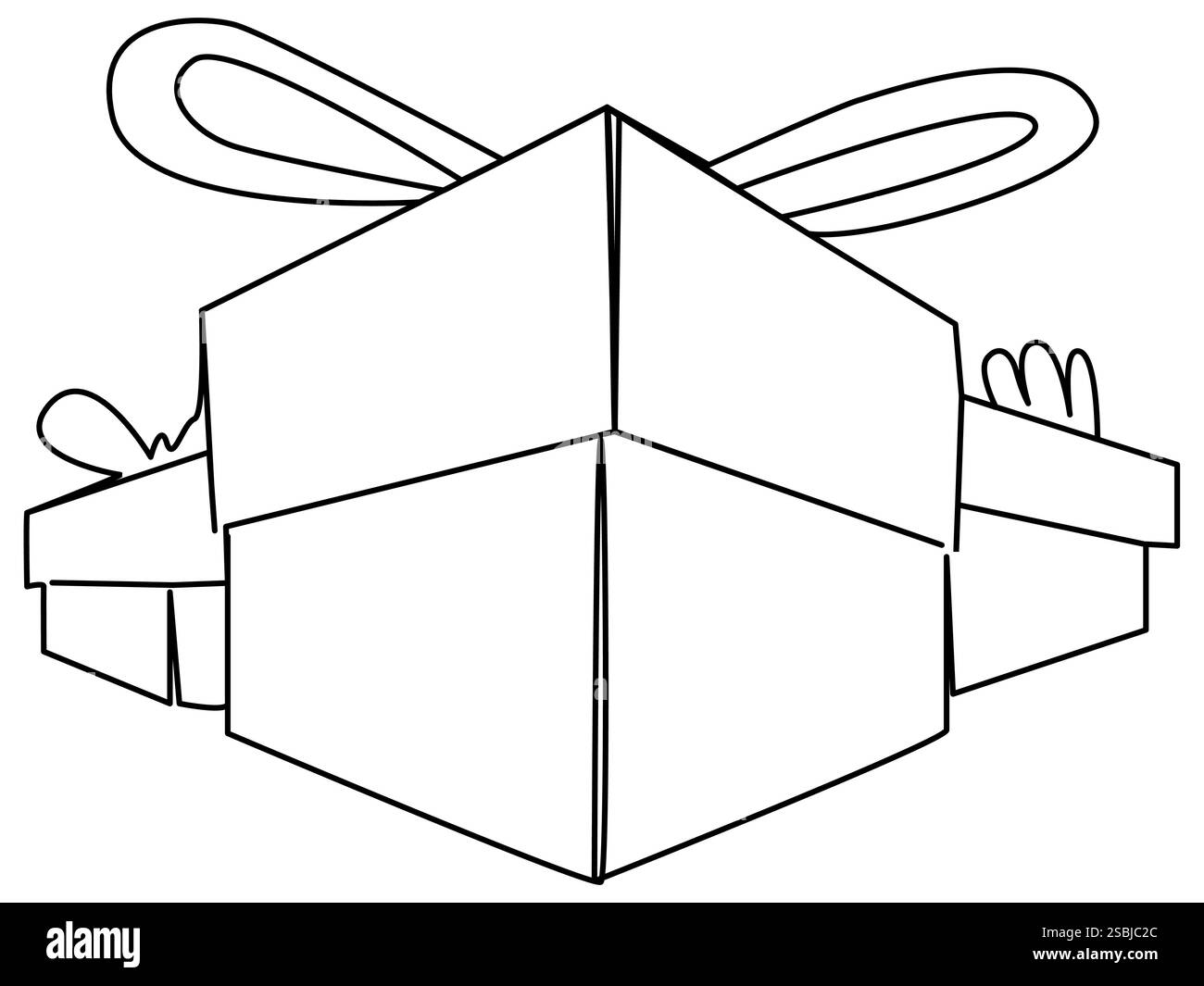 Bow line art on Black and White Stock Photos & Images - Alamy