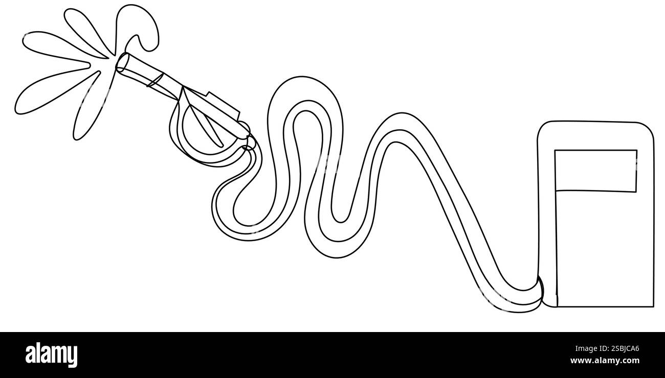 One continuous line tank Cut Out Stock Images & Pictures - Alamy