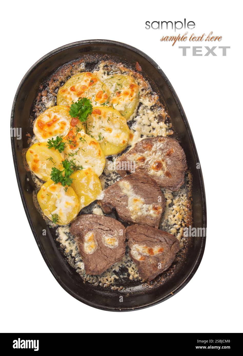 Pork potatoes cooked in Cut Out Stock Images & Pictures - Alamy