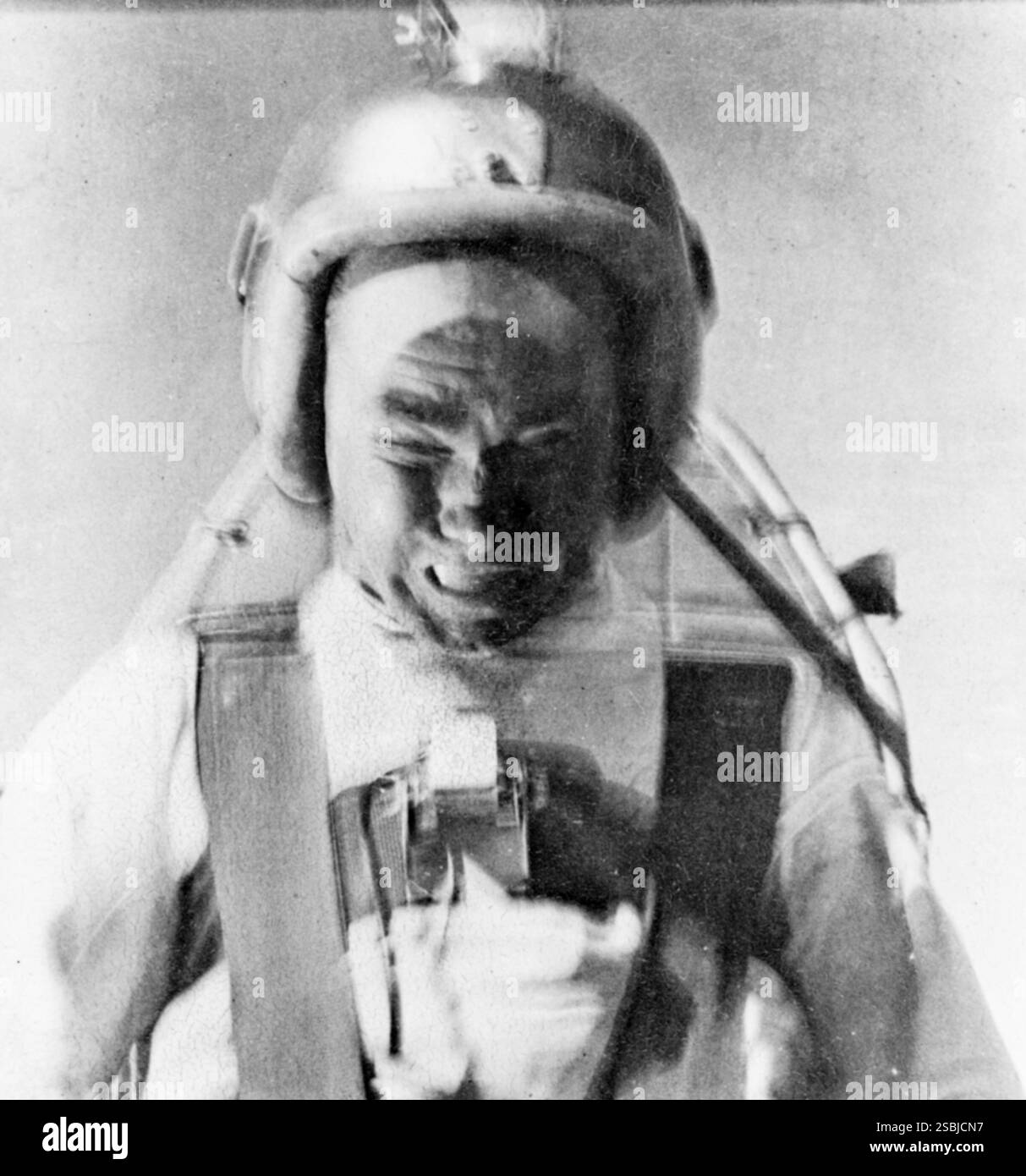 US Air Force colonel John P. Stapp encountering the forces of rapid ...