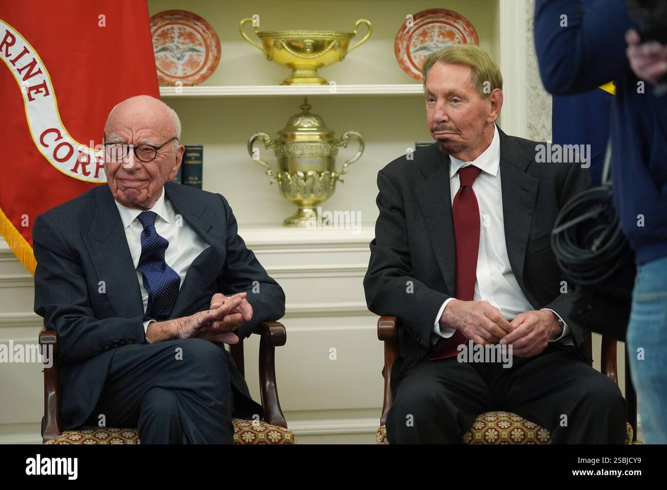 Rupert Murdoch, left, and Larry Ellison, chairman and chief technology ...