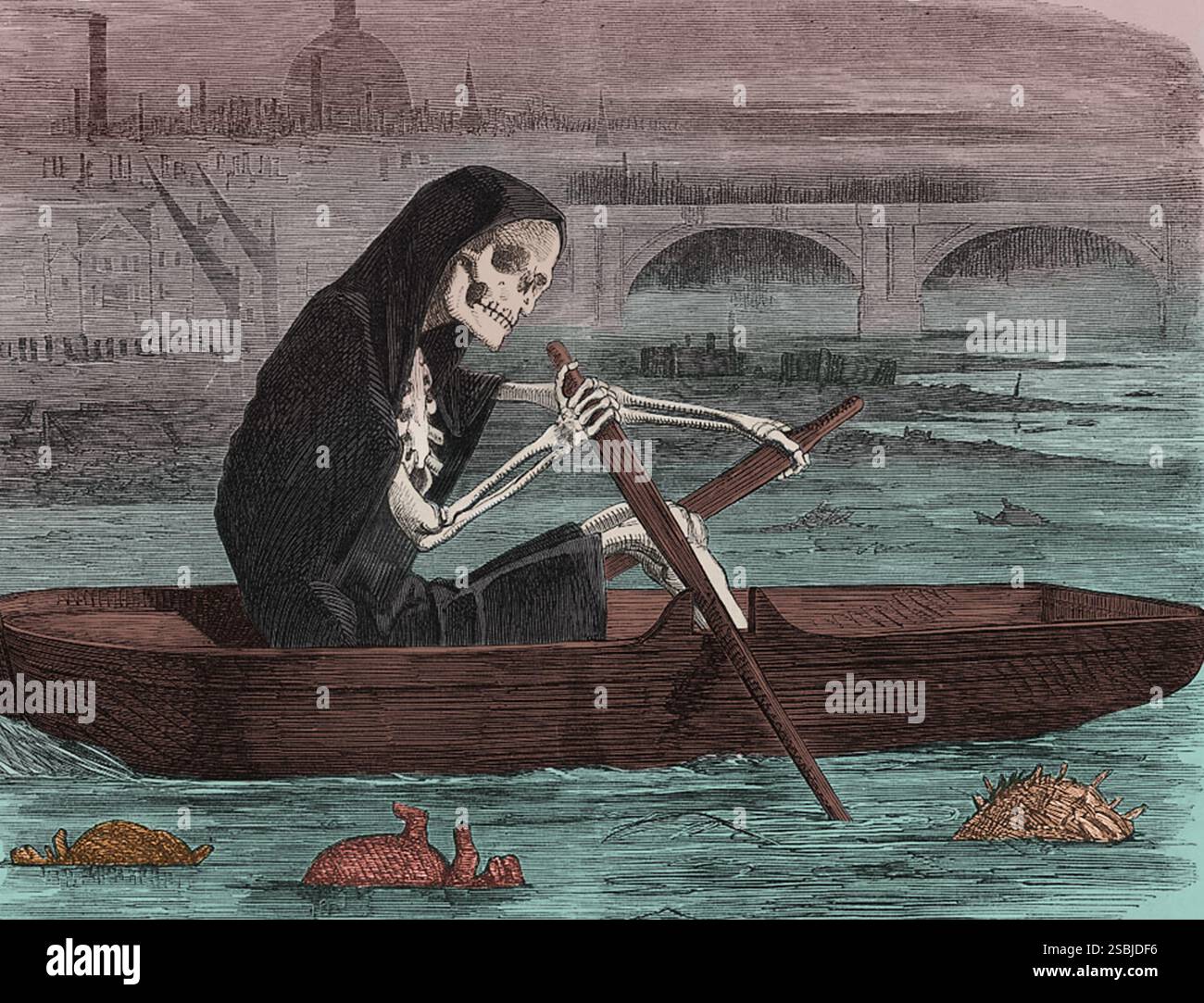 The Silent Highwayman from Punch, 10 July, 1858. The Great Stink was an ...