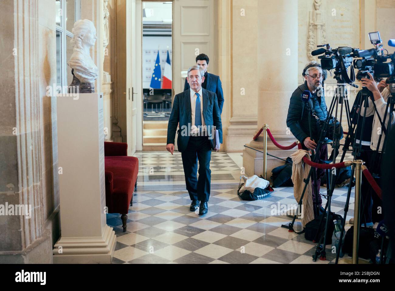 Paris, France. 03rd Feb, 2025. Charles de Courson during a French ...