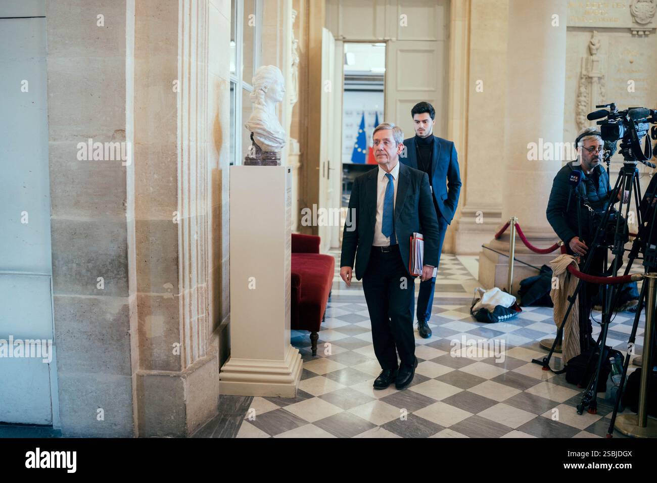 Paris, France. 03rd Feb, 2025. Charles de Courson during a French ...