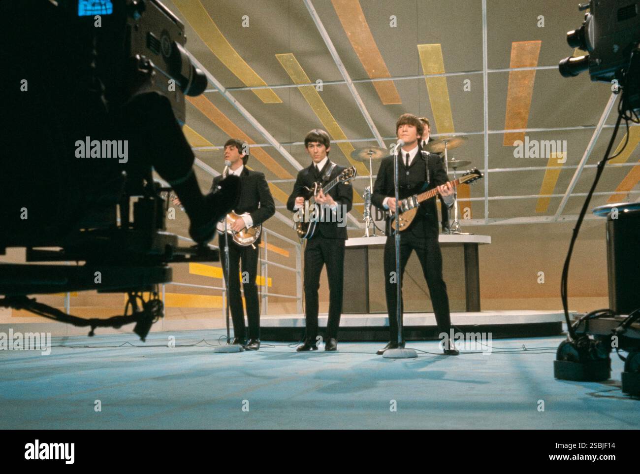 The Beatles on The Ed Sullivan Show, 1964. Photo by Bernard Gotfryd ...